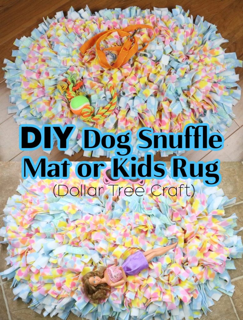 DIY Dog Snuffle Mat or Kids Rug (Dollar Tree Craft)