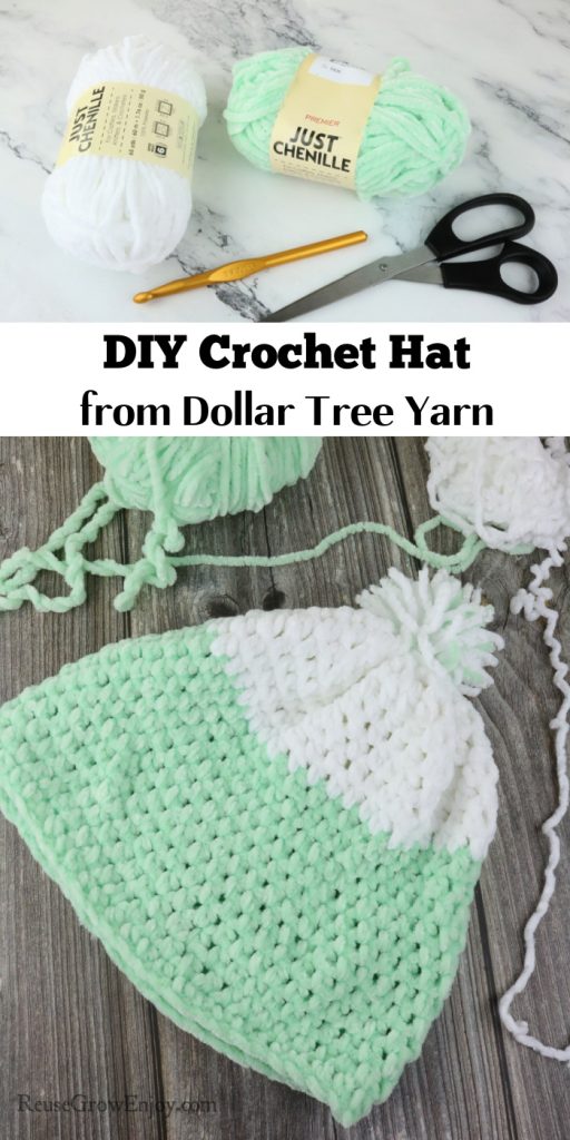 DIY Crochet Hat from Dollar Tree Yarn