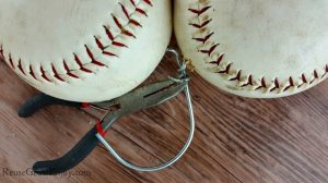 DIY Baseball Wreath - Upcycled From Old Balls